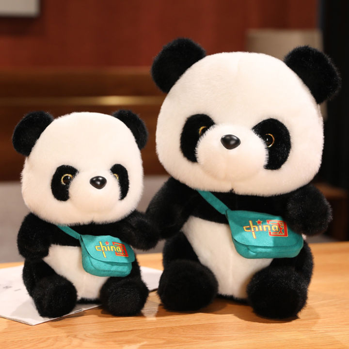 New Cute Shoulder Bag Panda Doll Big Bear Plush Toy Zoo Gift Panda Doll ...