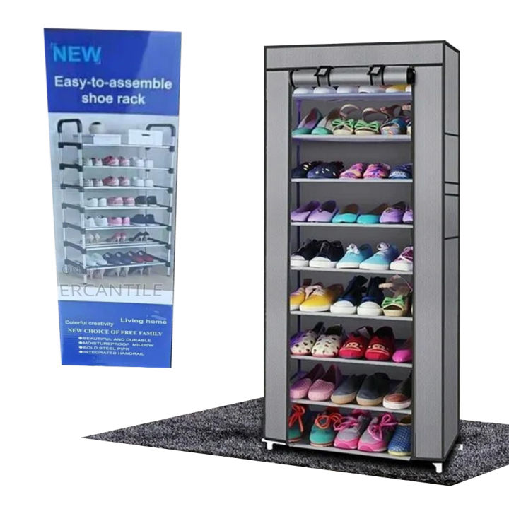 10 Layer Covered Shoe Rack | Daraz.lk