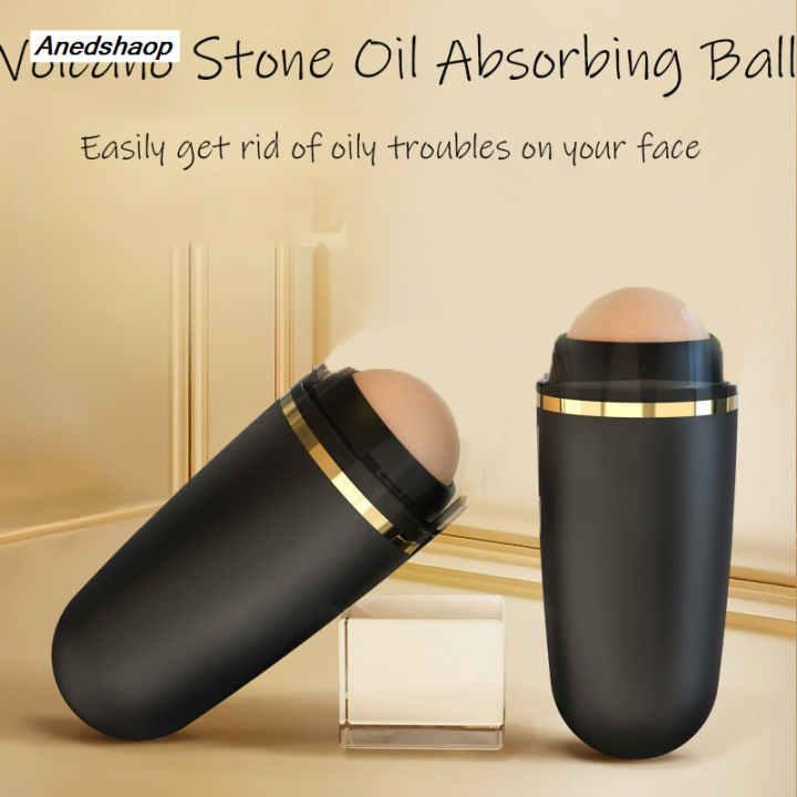 Anedshaop Volcano Stone Portable Oil Absorbent Roller Pore Reduction ...