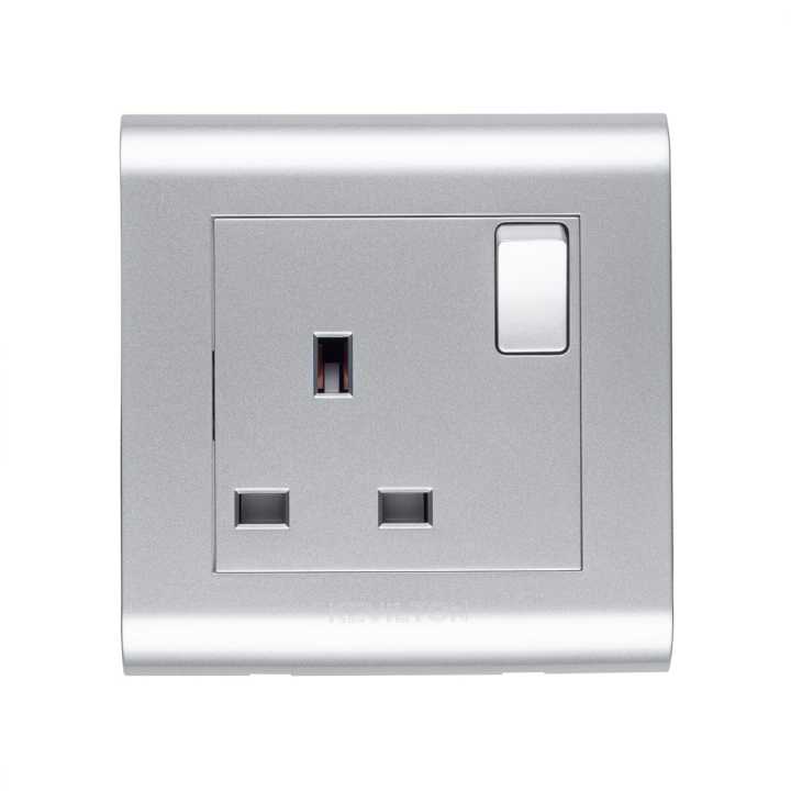 Modular Silver 13 Amp socket Outlet | Daraz.lk