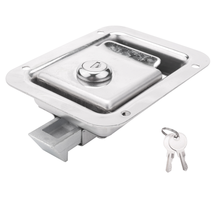 Paddle Latch with Lock & Key Travel Trailer Lock Stainless Steel RV ...