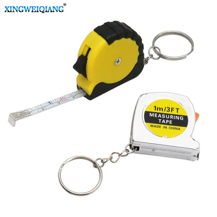 1M/3FT Retractable Pocket Measuring Ruler Tape Measure Keychain 100cm ...