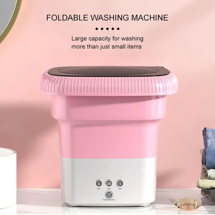 TLS 8L Portable Small Foldable Washing Machine with Spin Dryer For ...