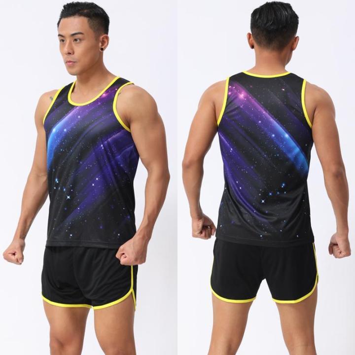 Summer Physical Examination Track and Field Training Clothes Outfit Men ...