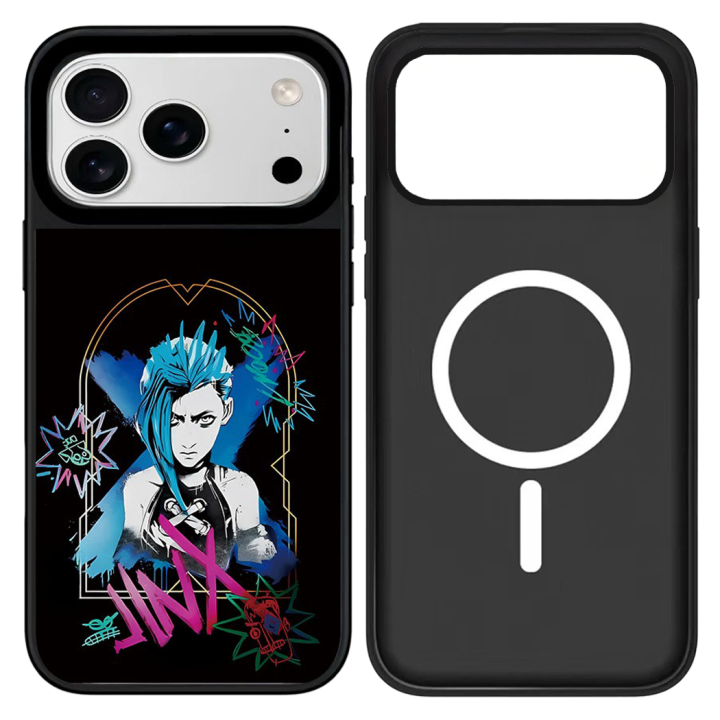 Game Anime Mirror Surface Cover for iPhone 12 13 14 15 16 17 Pro Max 17 ...