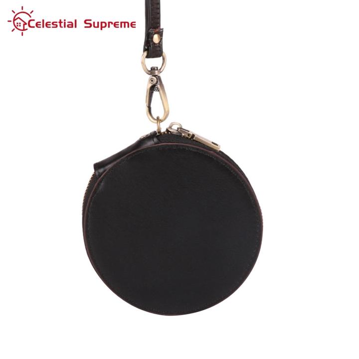 Round Wallet Smooth Surface Small Round Wallet Headset Bag | Daraz.lk