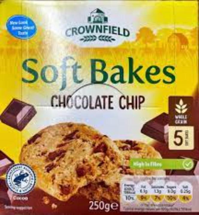 Crown Field Soft Bakes Chocolate Chip Cookies 250g (5 Soft Bakes ...