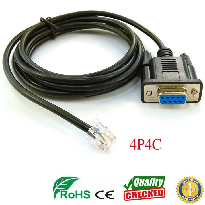 Customized Pinout Db9 Rs232 To Rj11 Serial To Rj12 Cable For Serial ...