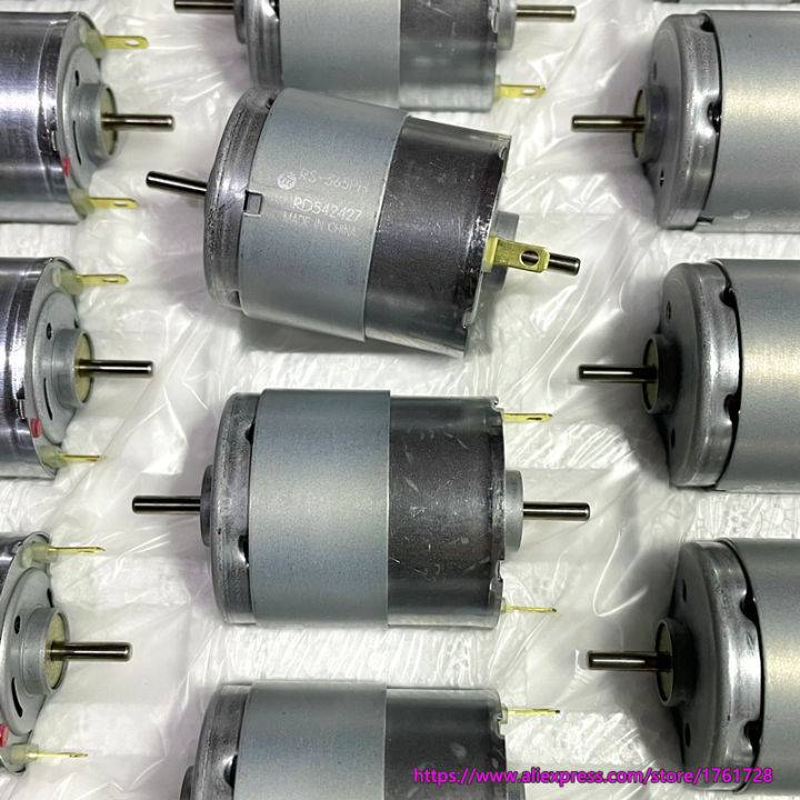 double output shaft 365 DC motor RS-365PH 12V~30V 5-pole rotor carbon ...