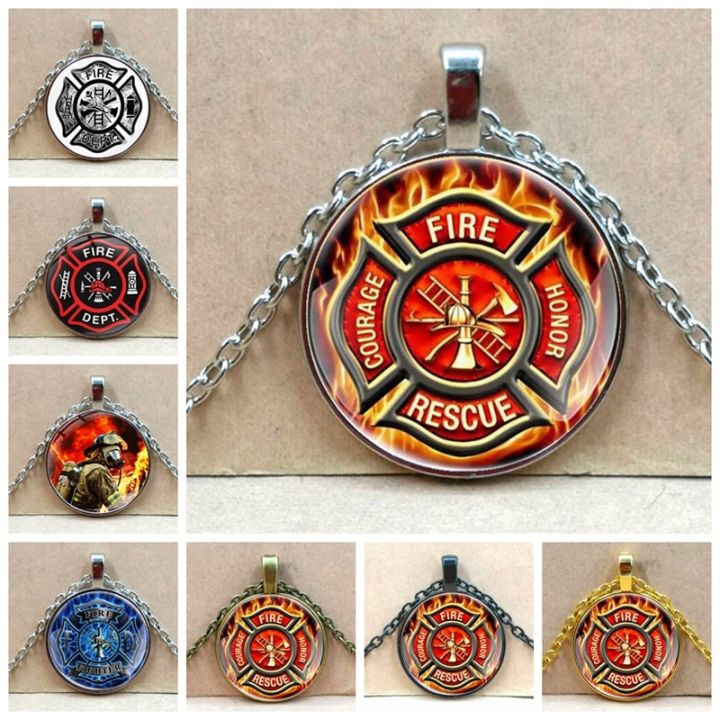2020/2021 rescue firefighter pendant necklace firefighter gift jewelry ...