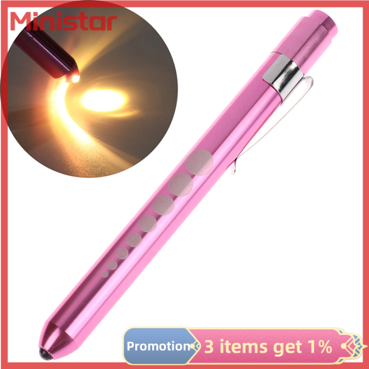 【IKE】Ministar LED Flashlight Work Light First Aid Pen Light Torch Lamp ...