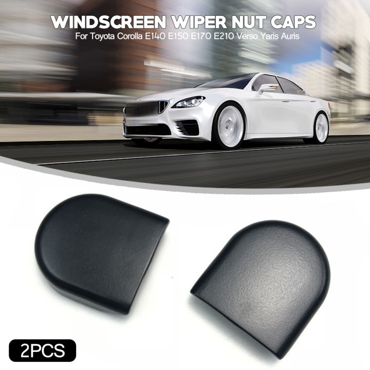 2Pcs Car Front Windscreen Wiper Arm Nut Caps Bolt Cover For Toyota ...