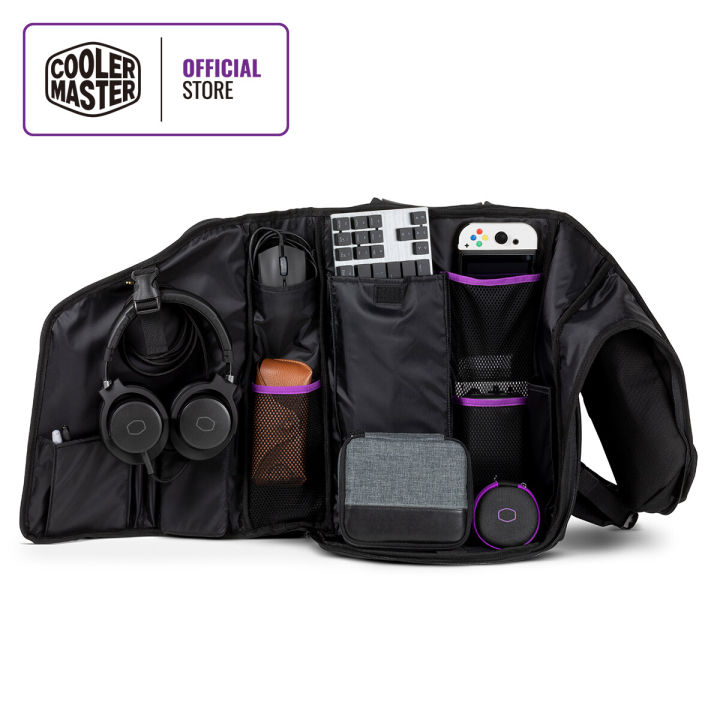 Cooler Master BK15 Gaming Backpack with Notebook, Keyboard, Mouse ...