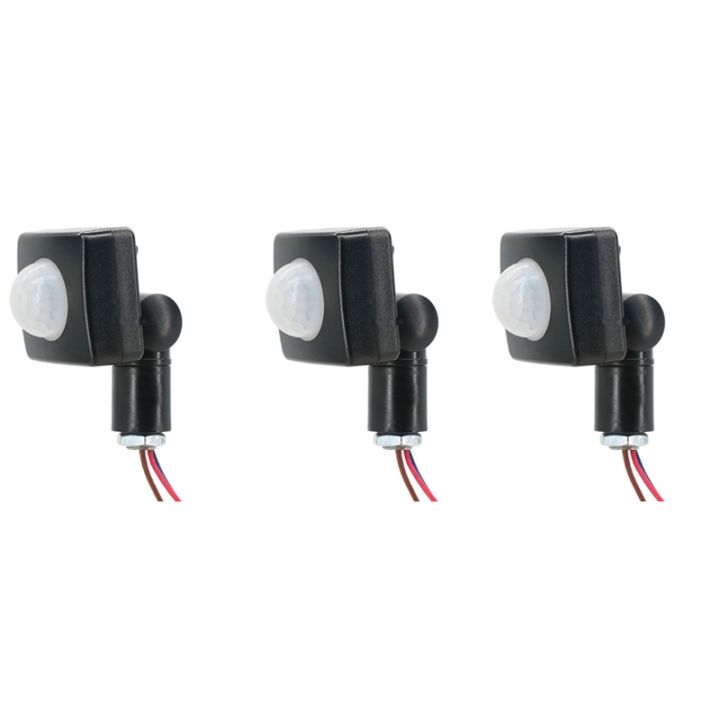 3X 220V Mini Human Body Infrared Sensor Infrared Body Sensor Switch LED ...