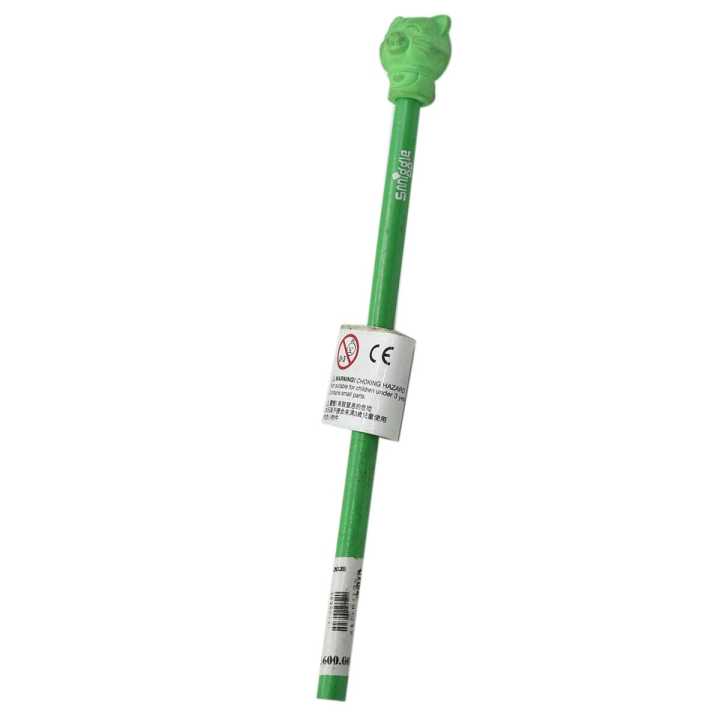 Authentic Smiggle Cat Pencil With Eraser Top- Green | Daraz.lk