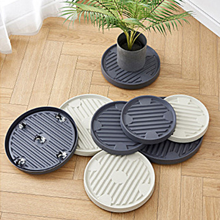 Removable Flower Pot Tray With Wheels Movable Planter Dolly Trolley ...