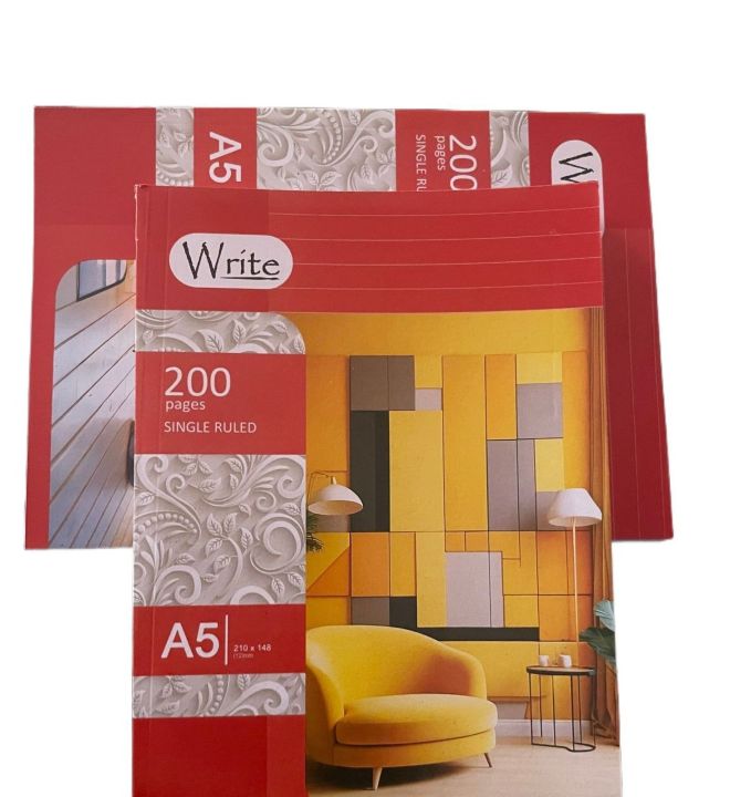 3 Set 200 Page A5 single ruled note book exercise book | Daraz.lk