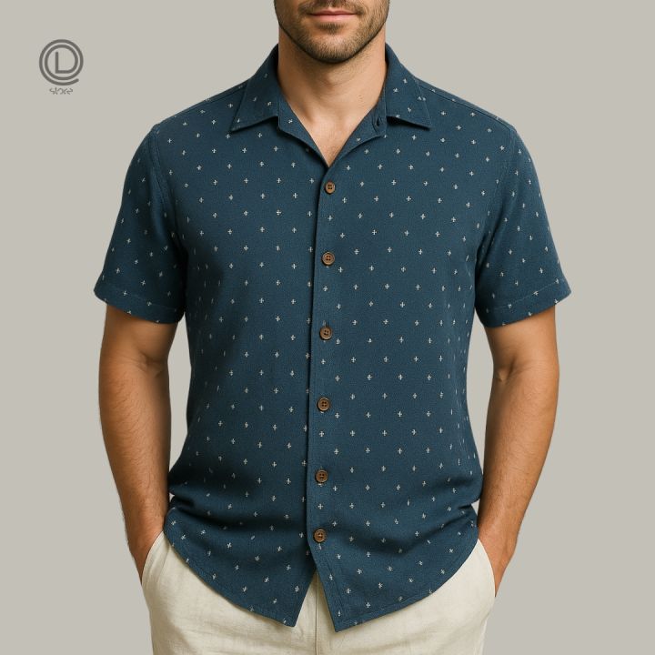 Lans Smart Short Sleeve Casual Shirt for Men ( XS to 3XL ) | Daraz.lk