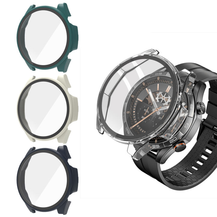 Hard Shell Glass Screen Protector Film Smartwatch Full Frame Case For ...
