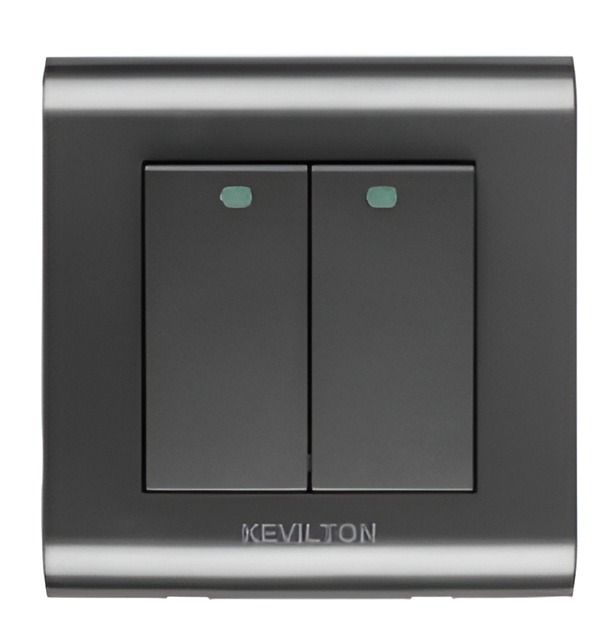 kevilton Modular Black 2 Gang 1way Switch Life Time Warranty | Daraz.lk
