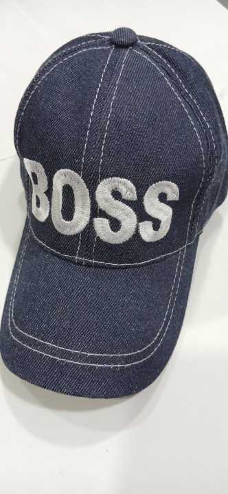 Quality Boss logo adjustable Denim cap | Daraz.lk