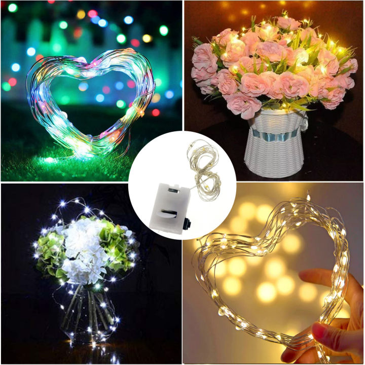 New Flashing LED 3m String lights Fairy Lights with Battery operated ...