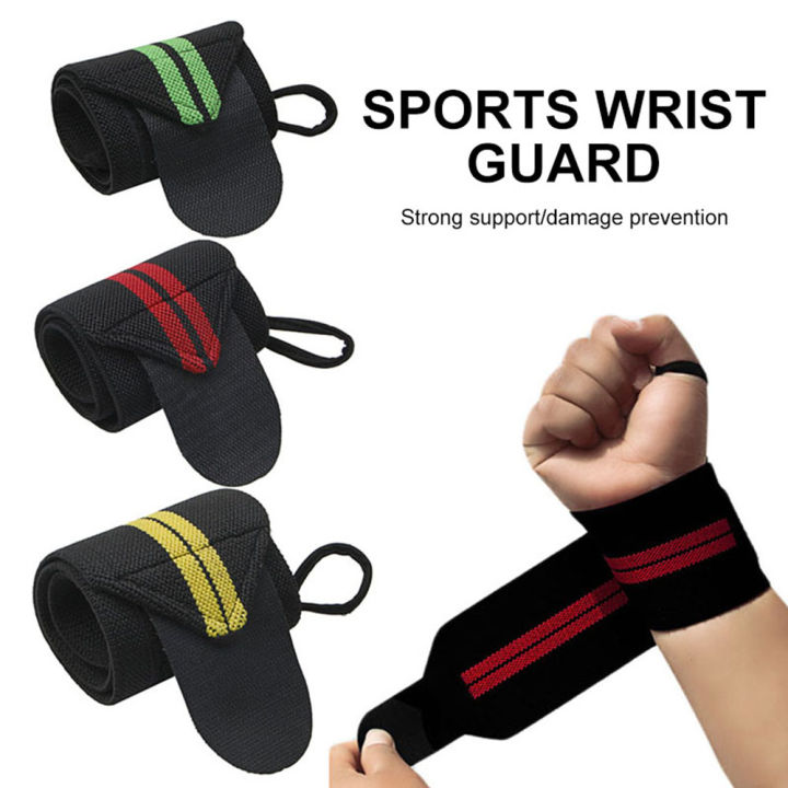 Adjustable Soft Wrist Support Bracers Weight Lifting Gym Sports ...