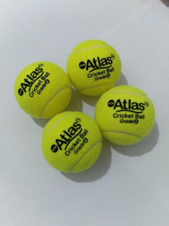 Atlas Cricket Ball Packet with 4 Balls | Tennis Ball | Practice Ball ...