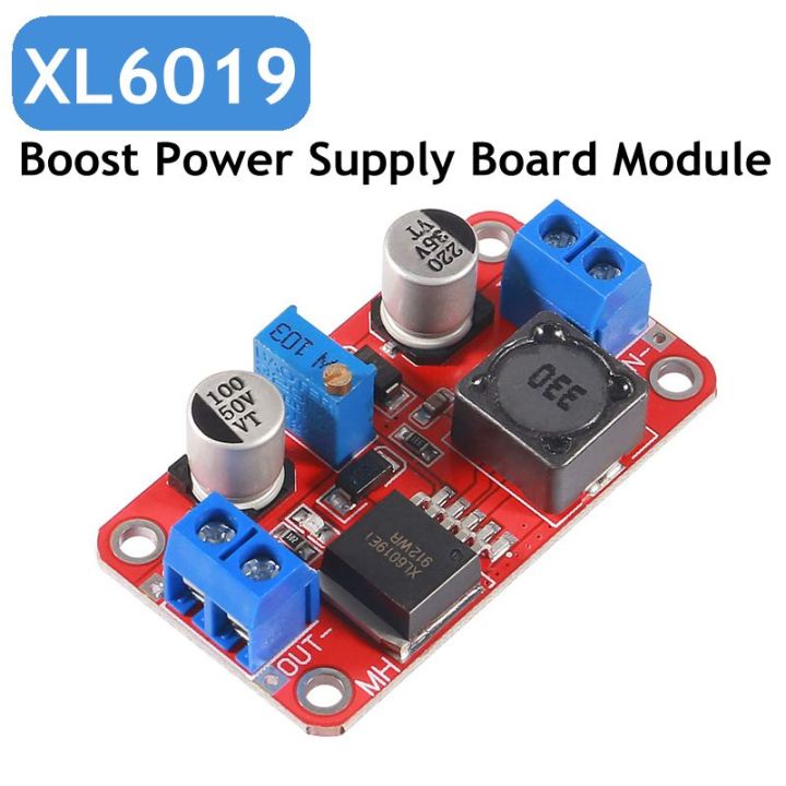 XL6019 5A High Power Current DC to DC Step-up 5V 6V 12V 24V 3-35V to 5-40V Converter Adjustable ...