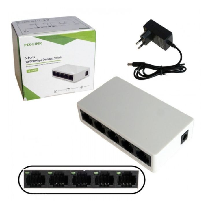 Pix - Link 5 port Network switch 10/100mbps | Daraz.lk