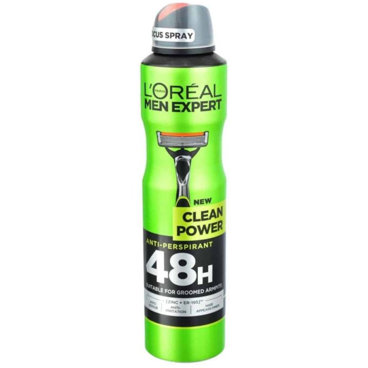 L’Oreals Men Expert Clean Power Body Spray 250ml | Daraz.lk