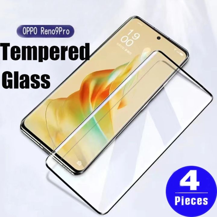 1-4Pcs Cover For OPPO A1 Reno 9 pro plus Tempered glass Reno 8T 5G 6 5 ...