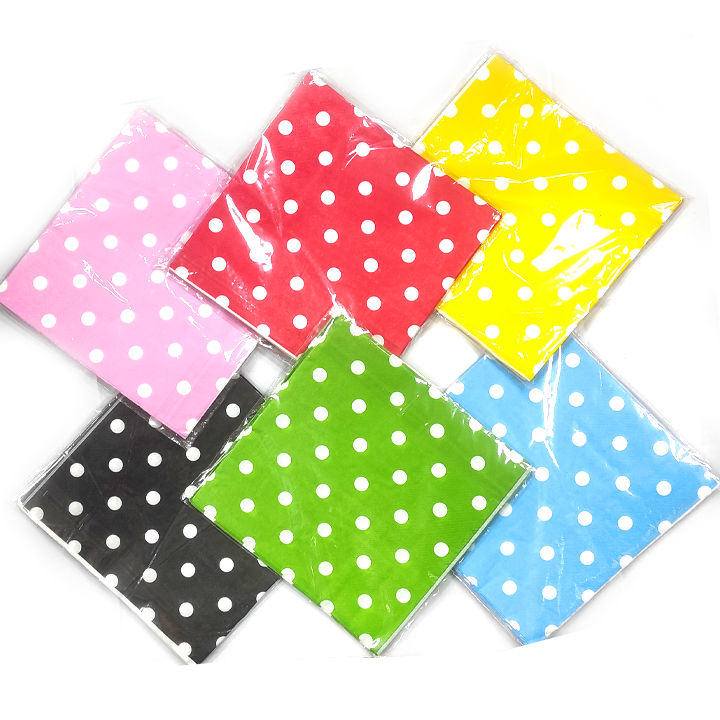 Color Paper Serviette Packet 10 Sheet Polka Dot Tissue Paper | Daraz.lk
