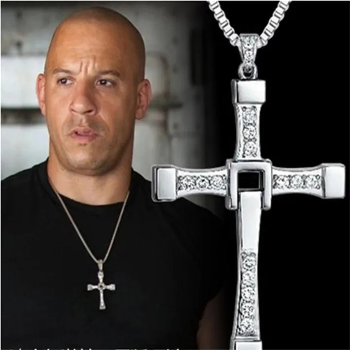 【IKE】Fast And Furious 8 Necklace Cross Pendant Necklaces Dominic ...