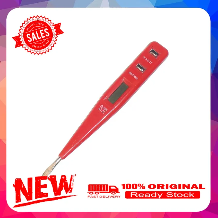 Electric Digital AC/DC 12V-240V Voltage Meter Voltmeter Tester Pen ...
