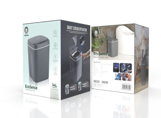 Green Lion Ecosense Smart Trash Can 14L wedding gift smart home hotels ...