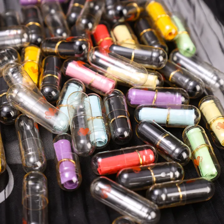100/200pcs Capsule Stationery Paper Blank Roll Note Bottle Message ...