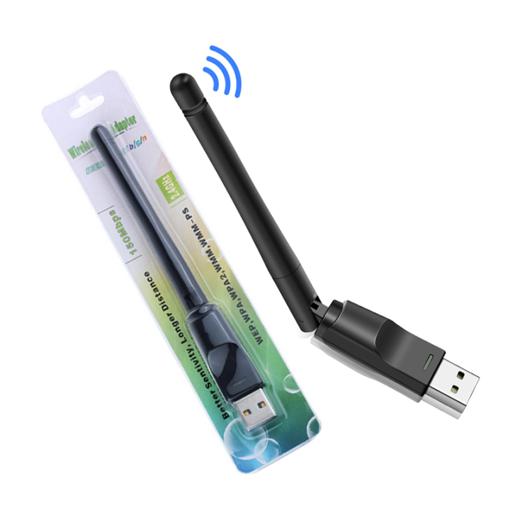 Mini Wireless Network Card USB WiFi Adapter 150Mbps - Antenna Receiver ...