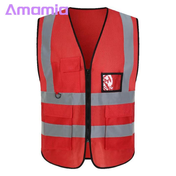 Reflective Vest with Multiple Purpose Pockets High-visibility ...
