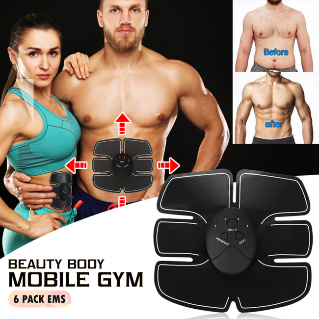 Mobile Gym 6 Pack EMS Abdominal Muscle Stickers | Daraz.lk