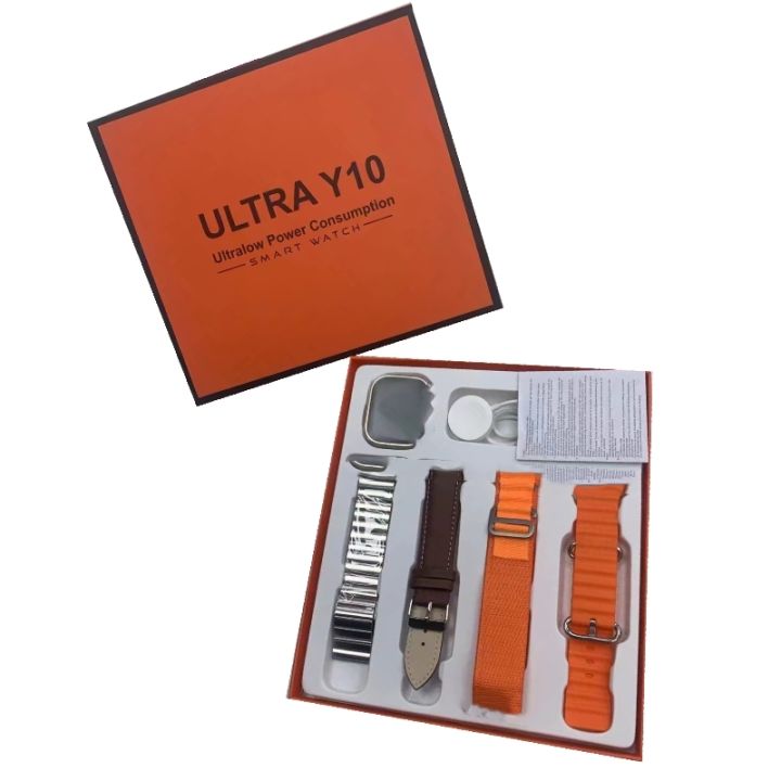 Ultra Y10 Smart Watch Series 8 with 4 pairs straps latest Smart Watch ...