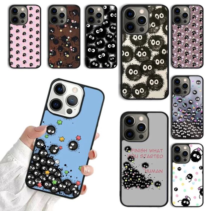 Cute soot sprites Phone Case for iphone SE2020 15 14 12 13 mini 6S 7 8 ...