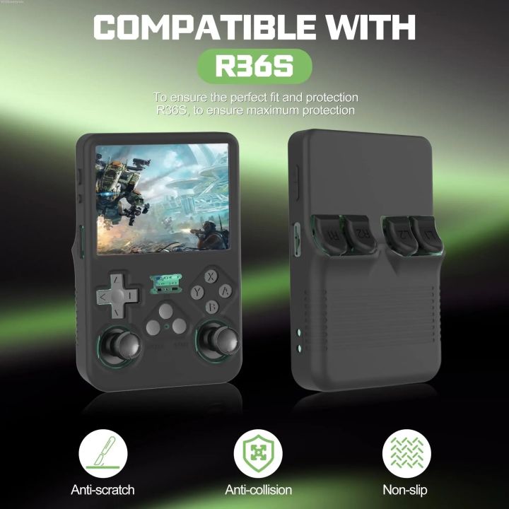 Withoutyou Soft Shell R36S Handheld Game Console Silicone Luxury Case ...