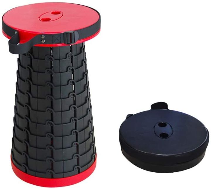 Portable retractable stool store