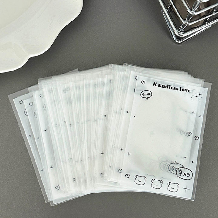 50Pcs Cartoon Small Card Case Star Photo Protection Card Film Packaging ...