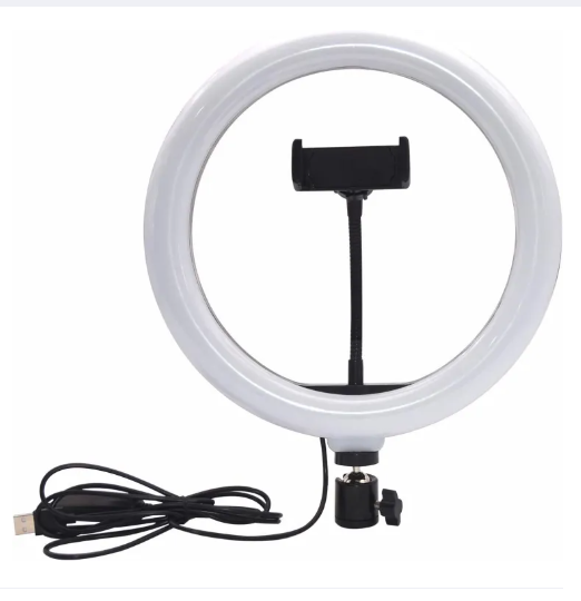 New style 10| / 26cm Ring Light With Phone Holder 3 Shades of Colours ...