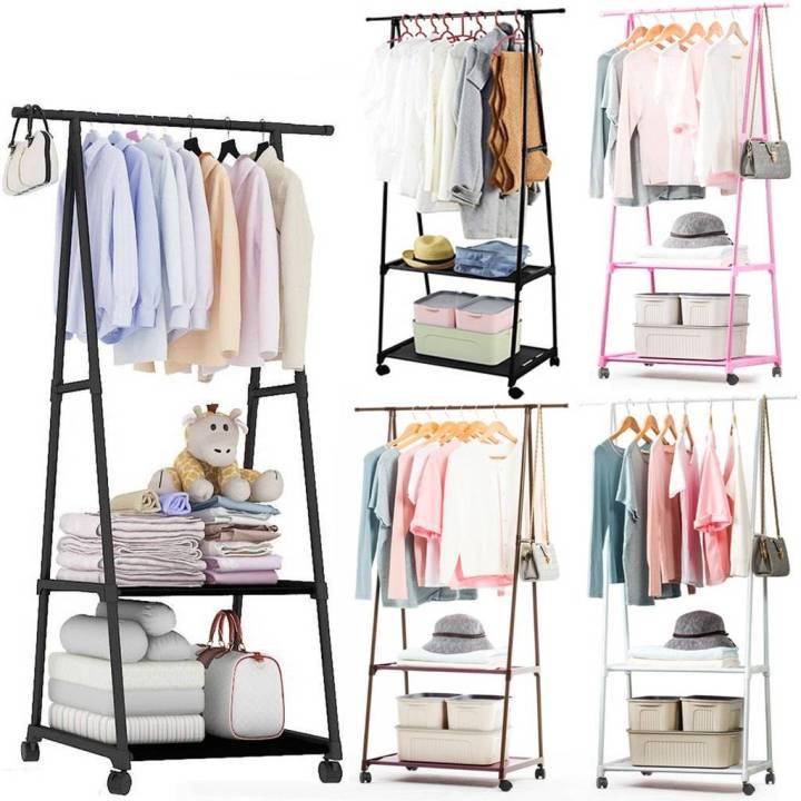 Multifunction Clothes Hanger, Bedroom Removable Triangle Coat Rack ...
