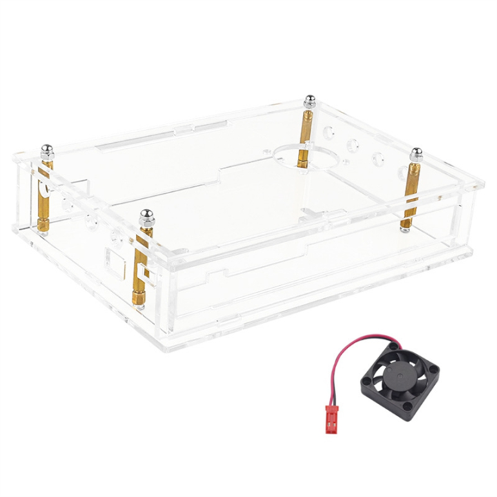 Acrylic Protective Shells Case With Fan For Banana Pi R3 -R3 ...
