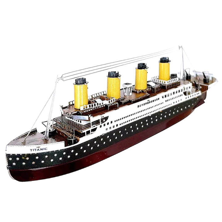 Color Titanic Puzzle DIY Cruise Ship Assembled Model Kits Children ...