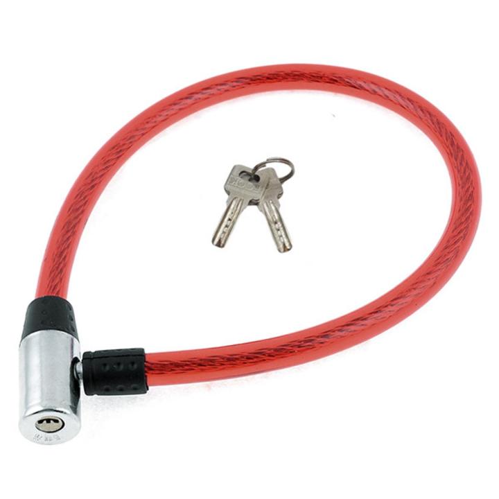 Wire Rope Safety Bicycle Ring Lock With 2 Keys | Daraz.lk